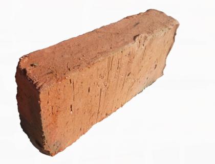 Brique terre cuite 5x11x22 Moulée main Rouge-orange